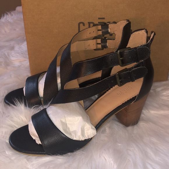 Crevo | Shoes | Crvo Tallulah Leather Heeled Sandals | Poshmark